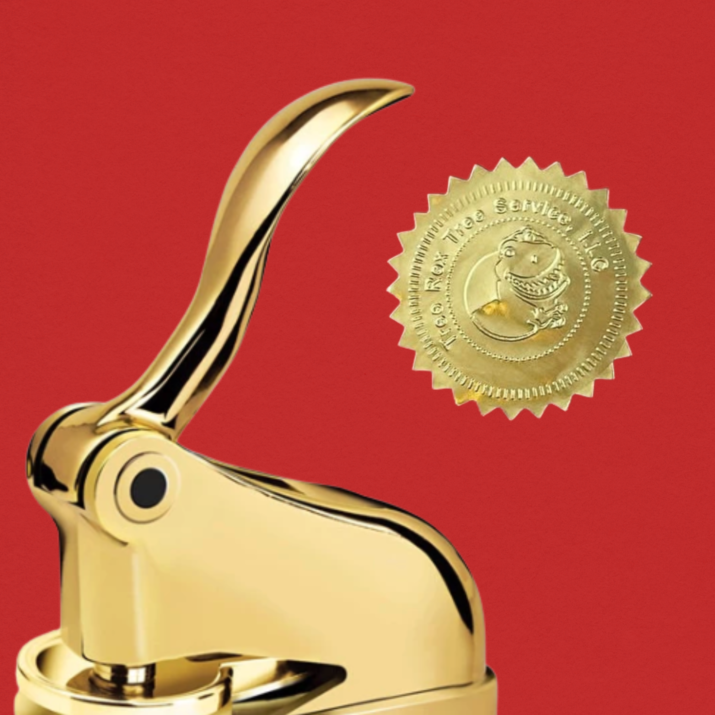 Gold Custom Artwork Embosser - Customize with Art and Text