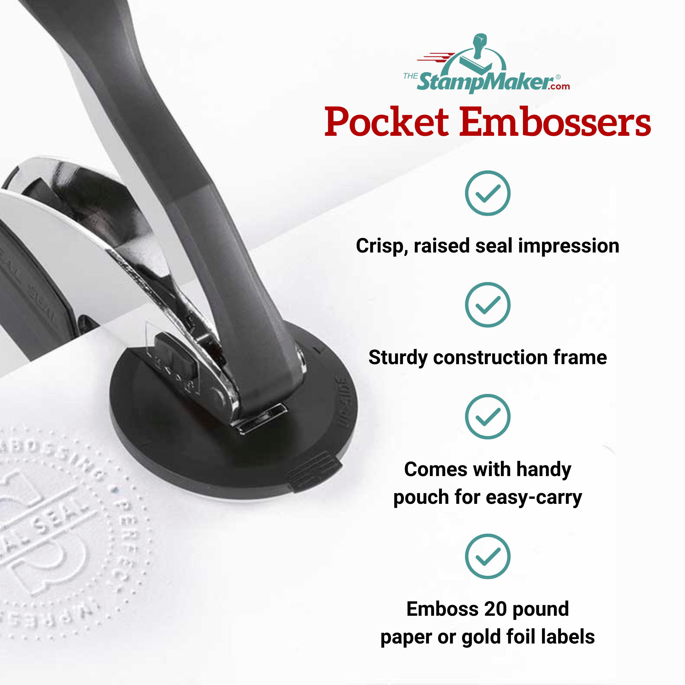 Pocket Embosser with Your Text | Personalized Embosser