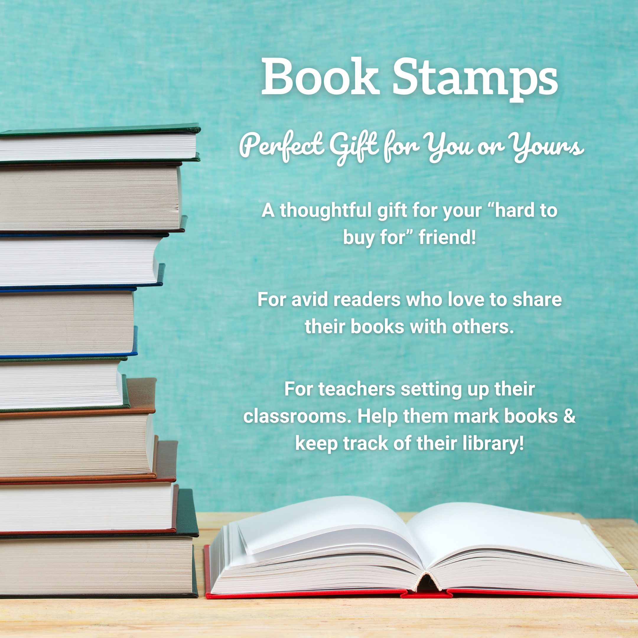 From the Library of Custom Stamp - Simple Book Design