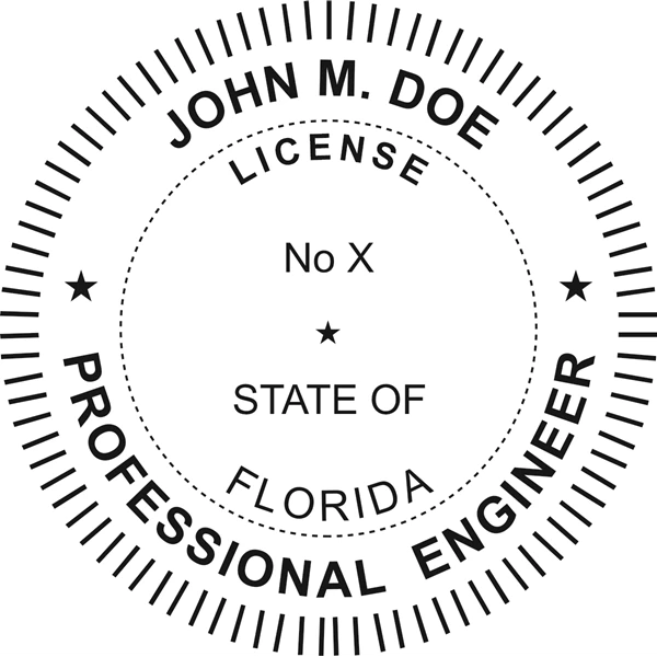 Florida Pre Inked Engineer Stamp