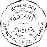 Georgia Pre Inked Notary Seal Stamp