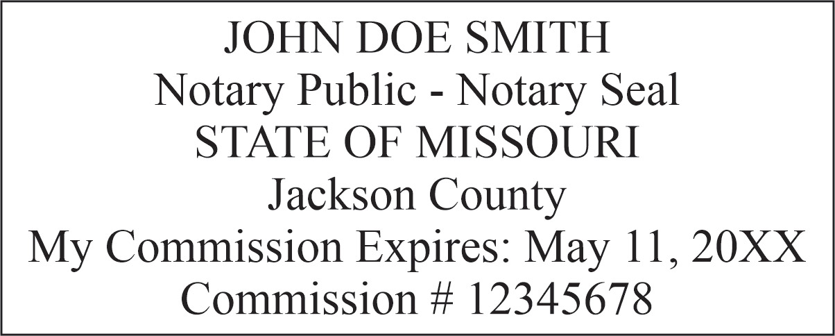 Missouri Notary Stamps