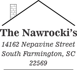 MS132 Address Stamp Order Custom Address Stamps