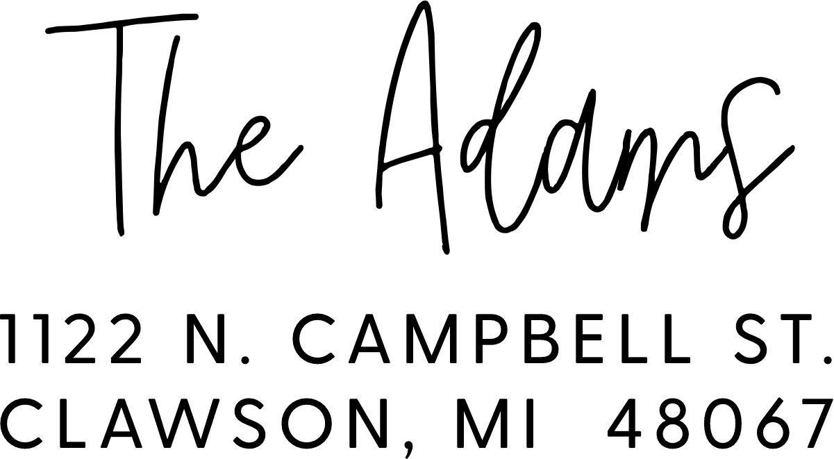 Custom Monogram Stamp: Design Your Monogram Address Stamp