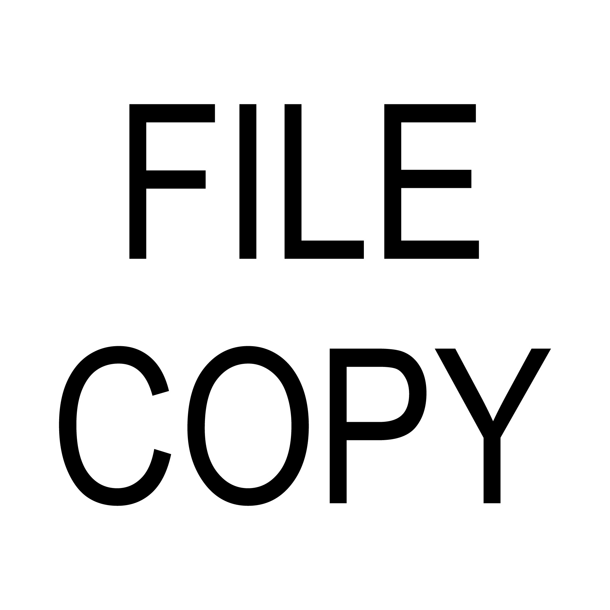"FILE COPY" Rubber Stamp - Ships in One Business Day!