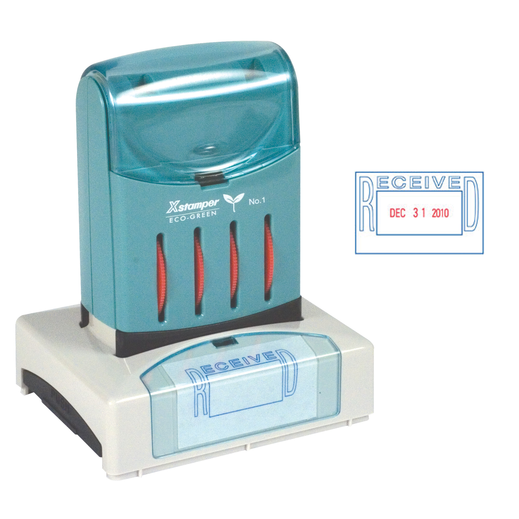 XStamper RECEIVED Stamp - Month, Date, Year, RECEIVED