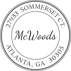 Custom Monogram Stamp: Design Your Monogram Address Stamp