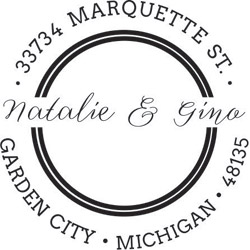 Custom Monogram Address Stamp