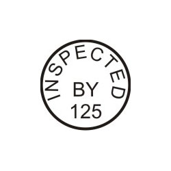 Inspection Stamp IN1 | Wood, Metal or Self-Inking