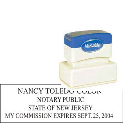 New Jersey Pre-Inked Notary Stamp (ML185)