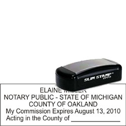 Michigan Maxlight Notary Stamp