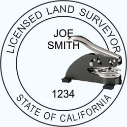 California Desktop Land Surveyor Seal