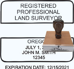 Oregon Land Surveyor Stamp