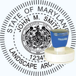 Indiana Pre-Inked Landscape Architect Stamp