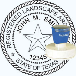 Texas Pre-Inked Landscape Architect Stamp