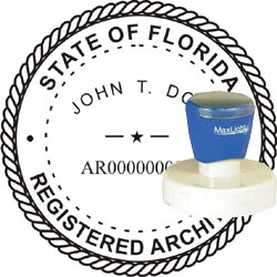 Florida Pre-Inked Architect Stamp
