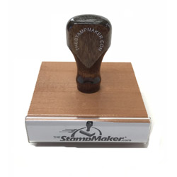 Design a Custom Wood Rubber Stamp L5" x H2" | The StampMaker