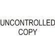 SS-50 Uncontrolled Copy Stamp: Self-Inking or Pre-Inked